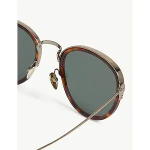 Giorgio Armani Round Frame Sunglasses - Havana