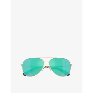 Michael Kors Aviator Metal Sunglasses