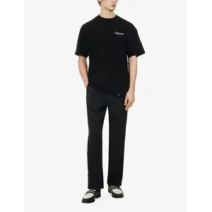 REPRESENT Script Short-sleeves Oversized Cotton-jersey T-shirt - Black