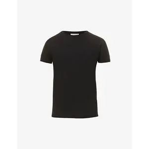 Orlebar Brown Ob-t Tailored Crewneck Cotton-jersey T-shirt - Black