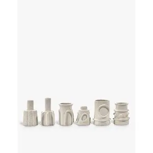 SERAX Marie Michielssen Molly Stoneware Vases Set Of Six - Beige