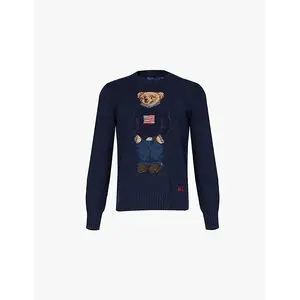 Polo Ralph Lauren Polo Bear Intarsia Jumper - Navy Multi