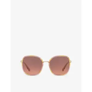 Chloé Square-frame Injected Sunglasses - Brown