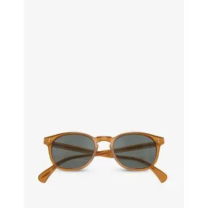 Oliver Spencer Ov5298su Finley Rectangular Frame Acetate Sunglasses