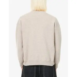 Max Mara Text Print Wool-blend Jumper - Beige