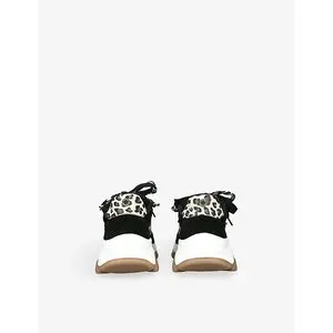 Steve Madden Maxfield Suede And Mesh Trainers