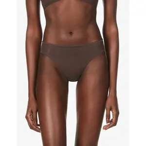 SKIMS Fits Everybody Mid-rise Stretch-jersey Briefs - Cocoa