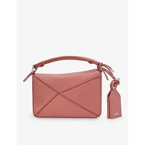 Loewe Featherlight Puzzle Mini Top-handle Bag - Blush
