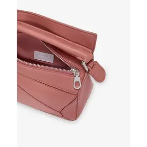Loewe Featherlight Puzzle Mini Top-handle Bag - Blush