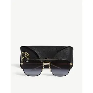 Ray-ban Rb3588 Square-frame Sunglasses - Black
