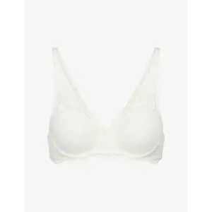 Simone Perele Karma Moulded-cup Stretch-lace Bra - 030 Ivory