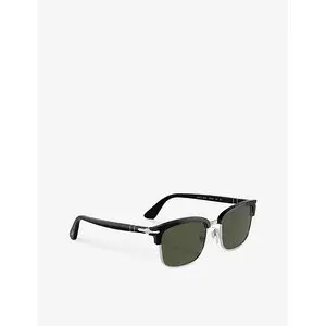 Persol Rectangle-frame Acetate Sunglasses - Black