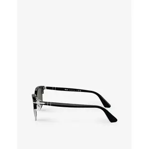 Persol Rectangle-frame Acetate Sunglasses - Black