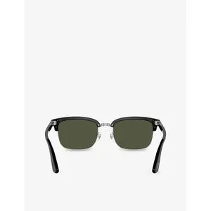 Persol Rectangle-frame Acetate Sunglasses - Black
