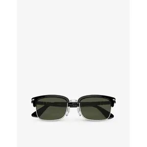 Persol Rectangle-frame Acetate Sunglasses - Black