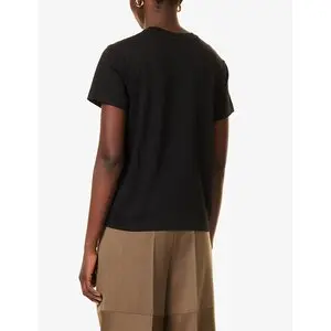 Vince Round Neck Cotton Jersey T-shirt