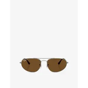 Ray-ban Explorer Iv Irregular Metal Sunglasses - Silver