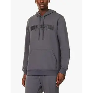 True Religion Painted Embossed Brand-print Regular-fit Cotton-blend Hoodie