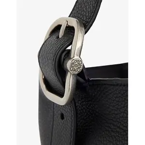 Loewe The Loop Leather Tote Bag - Black