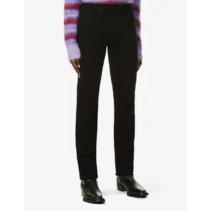 Paige Transcend Federal Slim Straight Jeans - Black Shadow