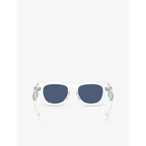 Versace Pillow-frame Acetate Sunglasses Ve4479u - Clear