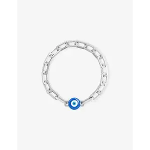 POUBEL Evil Eye Sterling And Enamel Charm