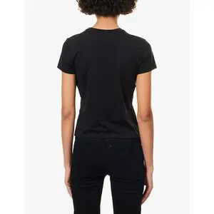 FRAME Baby Short Sleeve Cotton Jersey T-shirt - Black