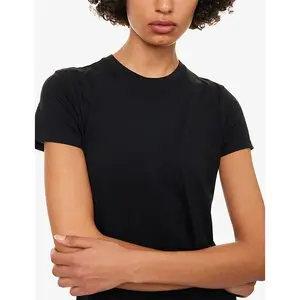 FRAME Baby Short Sleeve Cotton Jersey T-shirt - Black