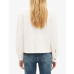 The Kooples Collared Wool And Cotton-blend Cardigan