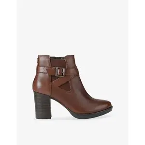 Carvela Leather Heeled Ankle Boots - Brown