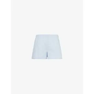 Sunspel Cotton Boxer Shorts - Blue