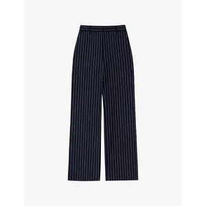 RO&ZO Pinstripe Tailored Woven Trousers - Navy