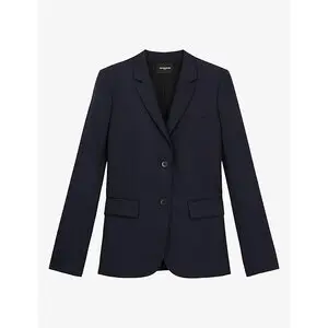 The Kooples Single-breasted Wool Blazer - Nav01