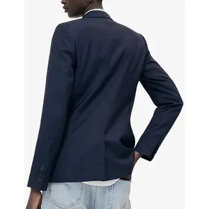 The Kooples Single-breasted Wool Blazer - Nav01