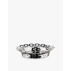 ALESSI Vimini Large Stainless-steel Basket 27cm - Silver