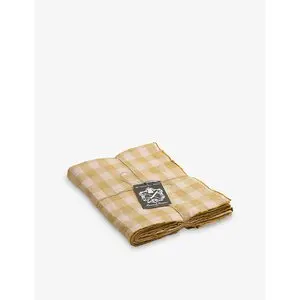 Maison De Vacances Vintage Vichy Linen Tablecloth 170cm X 240cm - Mangue