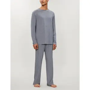 Derek Rose Marlowe Stretch-jersey Top - Charcoal