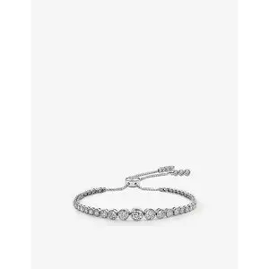 CARAT* LONDON Sterling And 2.56ct Cubic Zirconia Bracelet - Silver