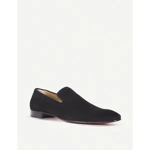 CHRISTIAN LOUBOUTIN Suede Loafers - Black