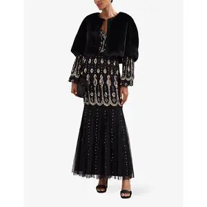 PHASE EIGHT Sasha Sequin-embellished Woven Maxi Dress
