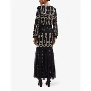 PHASE EIGHT Sasha Sequin-embellished Woven Maxi Dress