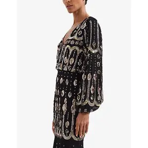 PHASE EIGHT Sasha Sequin-embellished Woven Maxi Dress
