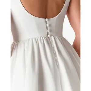 Whistles Lettie Square-neck Woven Maxi Wedding Dress