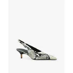 Khaite Bella 55 Leather Slingbacks