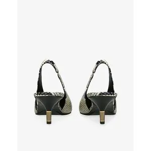 Khaite Bella 55 Leather Slingbacks