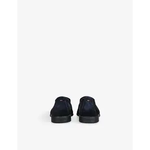 Santoni Malibu Suede Loafers