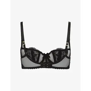 Agent Provocateur Rozlyn Balconette Mesh And Lace Underwired Bra