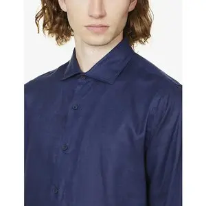Orlebar Brown Giles Brand-tab Regular-fit Linen Shirt