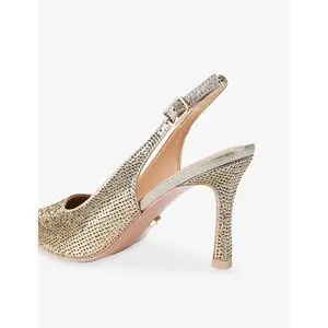 Carvela Corletta Woven Heeled Slingback Courts