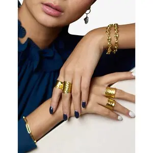 LA MAISON COUTURE Amadeus Nudo Adjustable Ring In Yellow Vermeil Sterling Silver